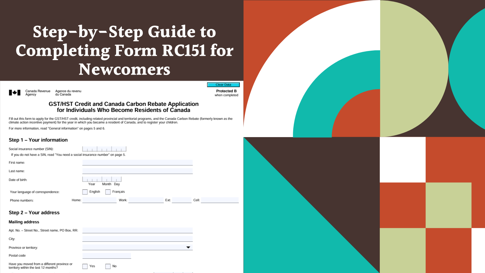 Step-by-Step Guide to Completing Form RC151 for Newcomers - SU CONSULTING
